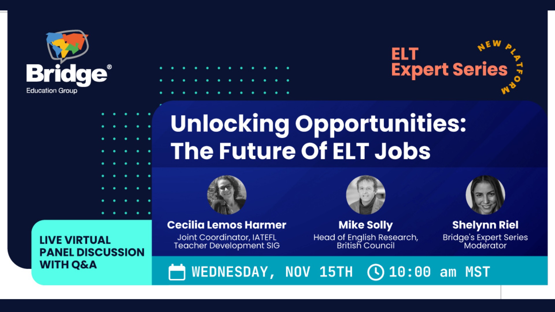 The Future of ELT Jobs: Identifying and Qualifying for Growing Markets - Bridge Expert Series